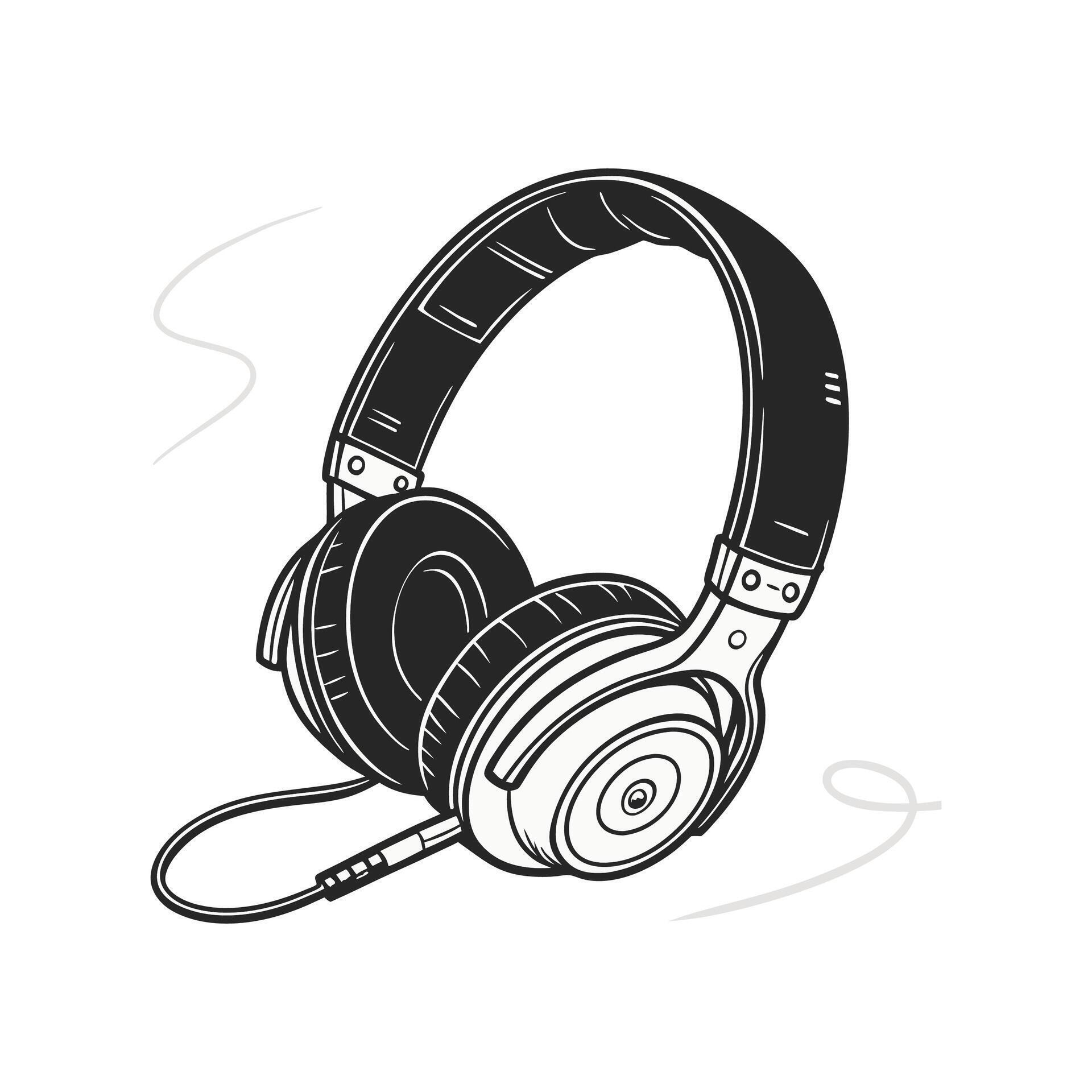 Wireless Headset Noise Canceling Microphone Stereo Sound Headphones 63086227 Vector Art at Vecteezy