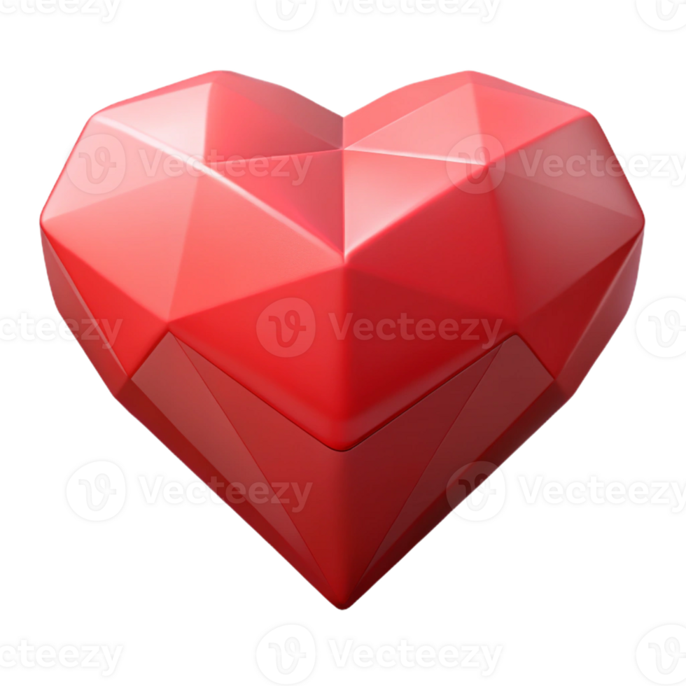 Memorable Classic Geometric Heart Shape With Crisp Edges Symmetrical Flat Color With Scalable