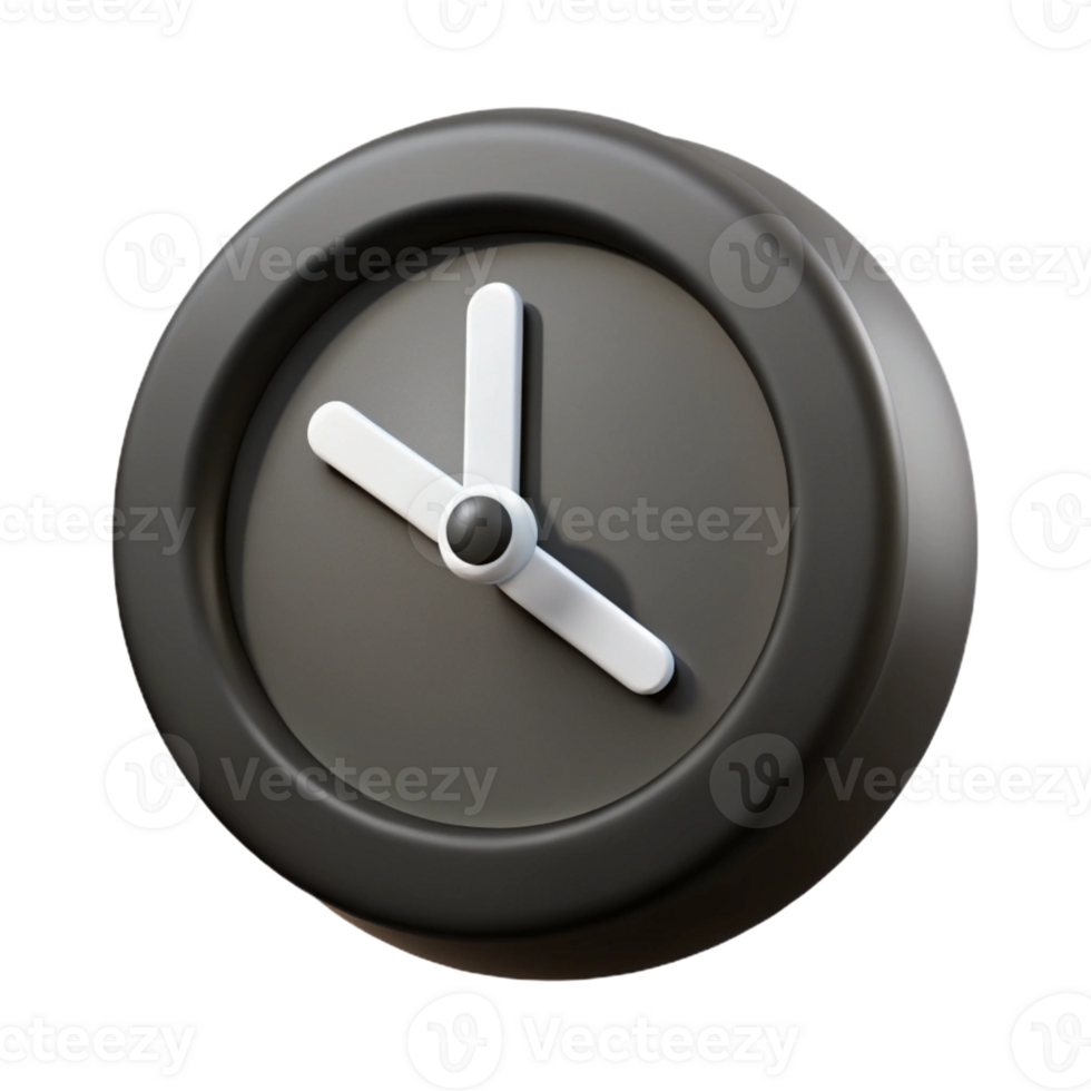 Mesmerizing Distinctive Single Weight Stroke Clock Icon With Flat Black Fill Minimal Design