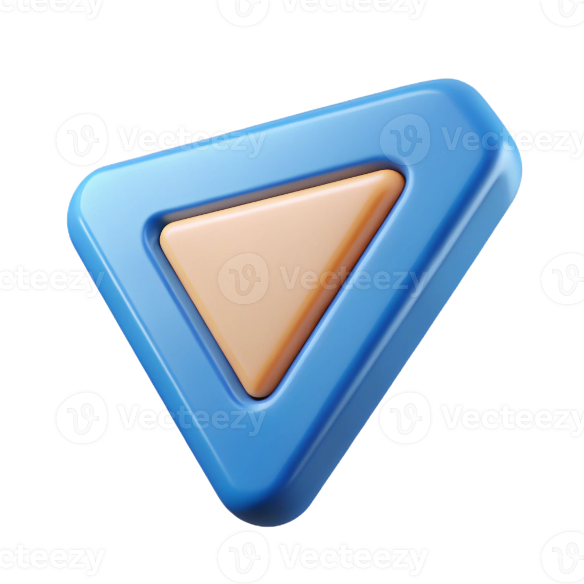 joyful splendid Triangle badge, inverted, single-weight stroke, flat color, with Scalable Design ...