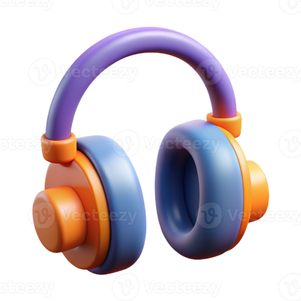 Sought After Artistic Crisp Edges Define A Stylized Headphone Icon Flat Color Symmetrical