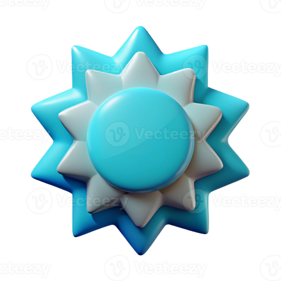 harmonious dramatic Starburst badge, scalable, flat cyan color, crisp edges with Scalable Design ...