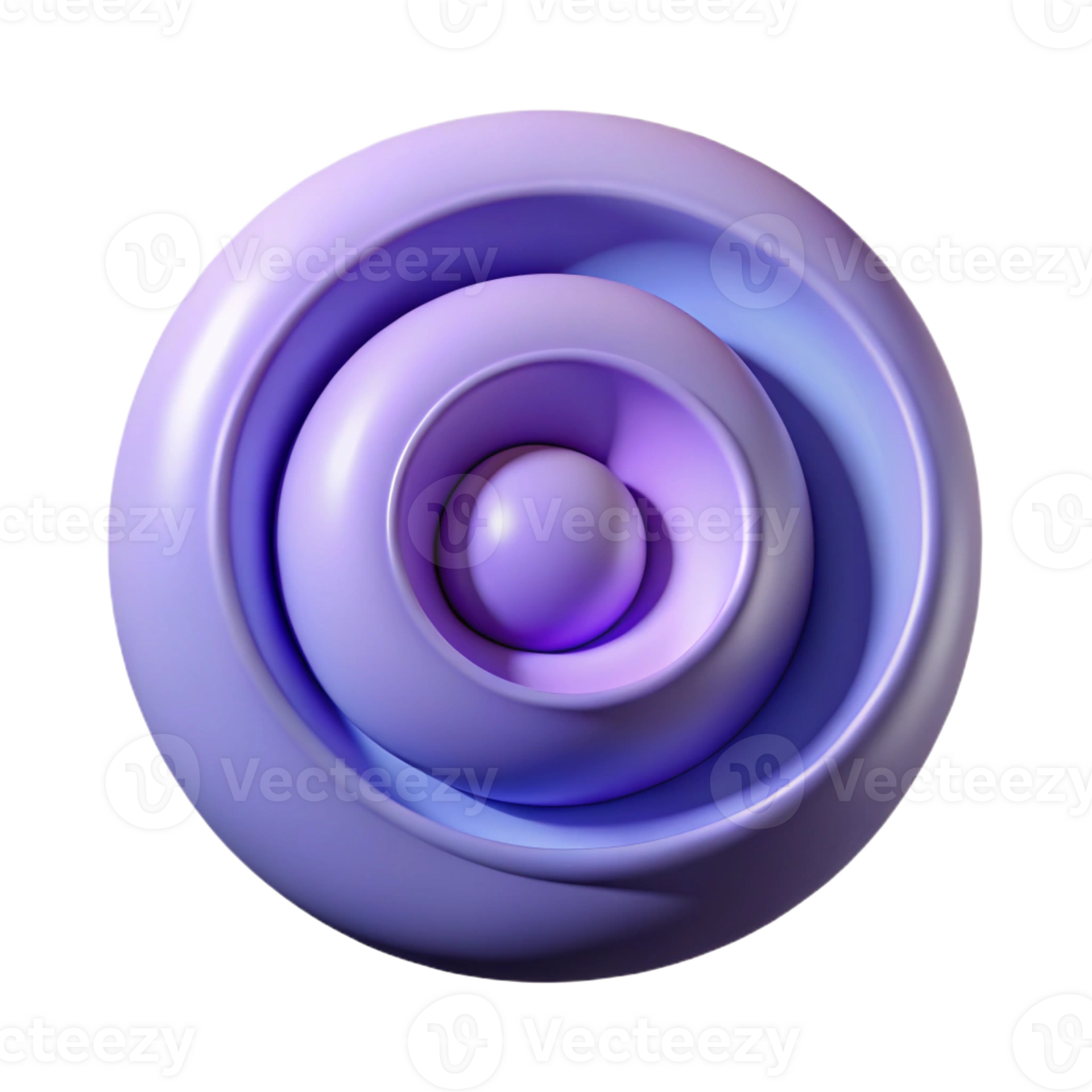 Intense Hypnotic Abstract Spiral Shape Single Weight Stroke Scalable Flat Color With Scalable