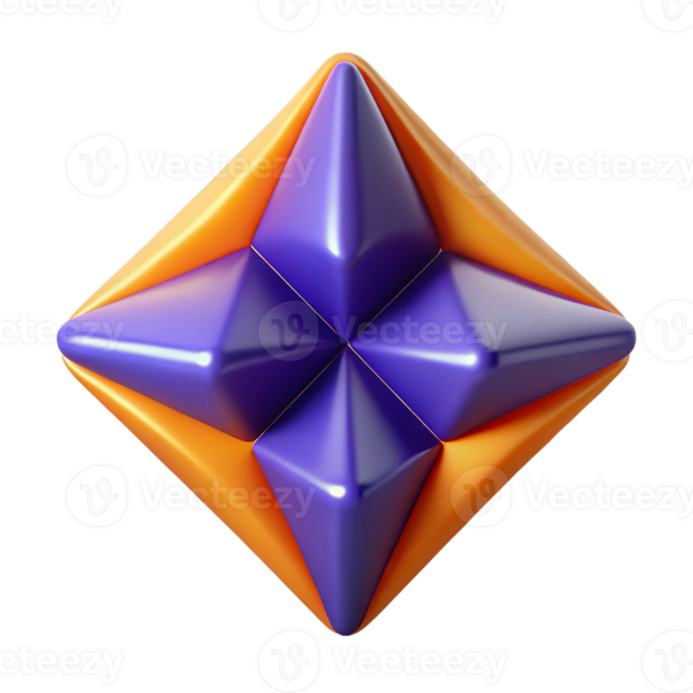 Timeless Retro Symmetrical Abstract Shape With Solid Colors And Clean Lines With Scalable