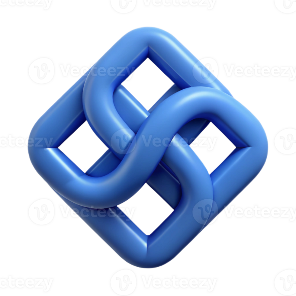 Majestic Intense Urban Geometric Symbol Of Unity Interlocking Squares Crisp Edges Single