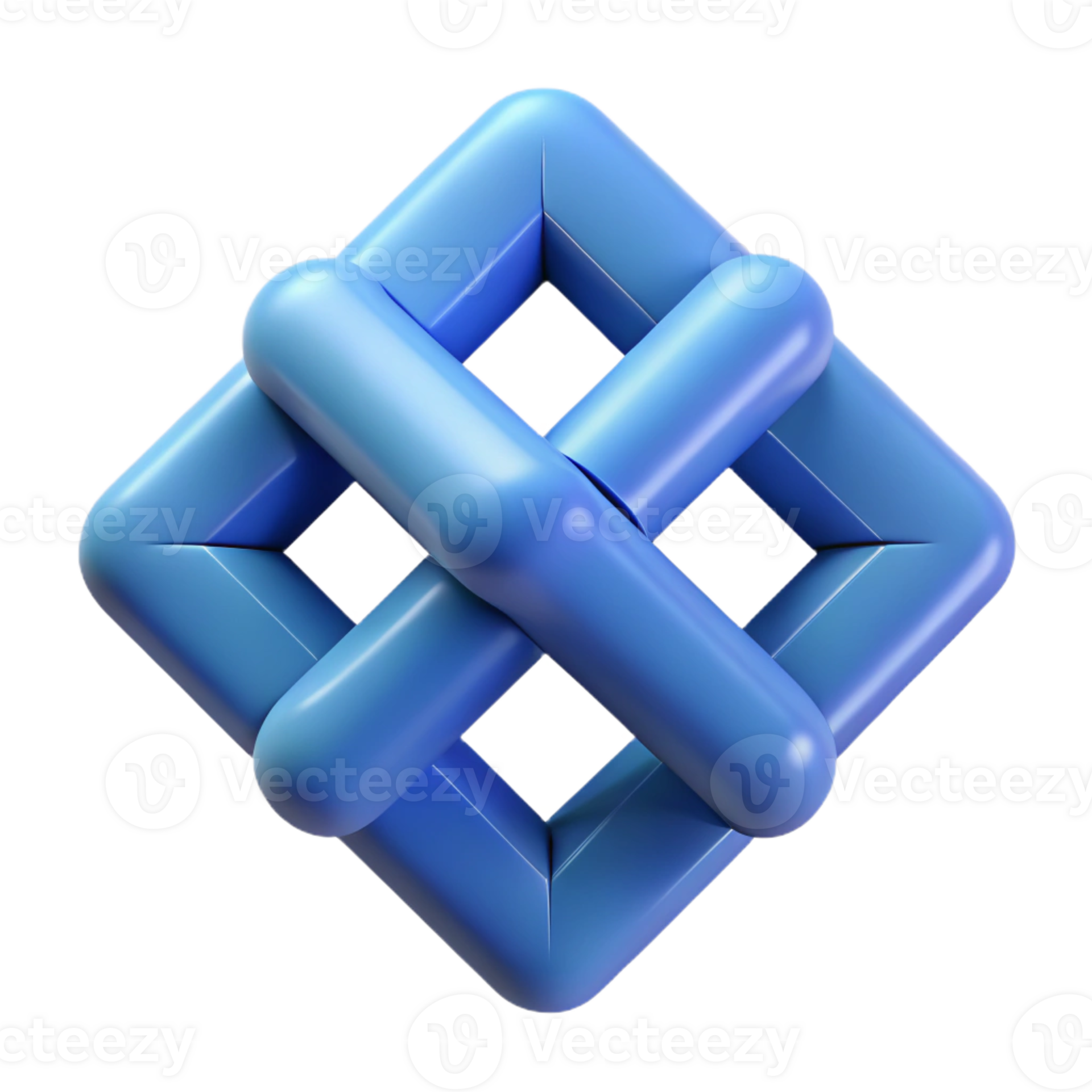 Iconic Nordic Interlocking Squares Crisp Edges Flat Color Minimal Design With Scalable Design