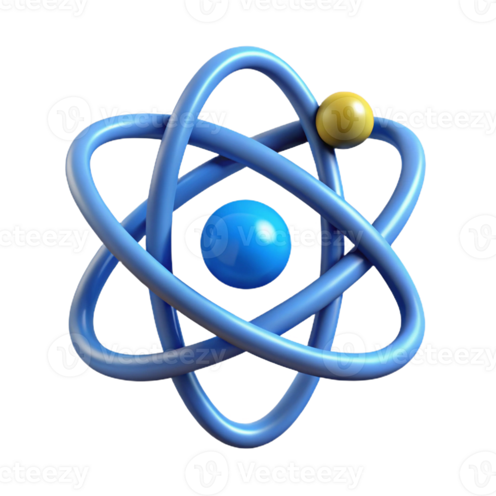 Melancholic Beautiful Abstract Atom Symbol Clean Lines Minimal Design With Scalable Design