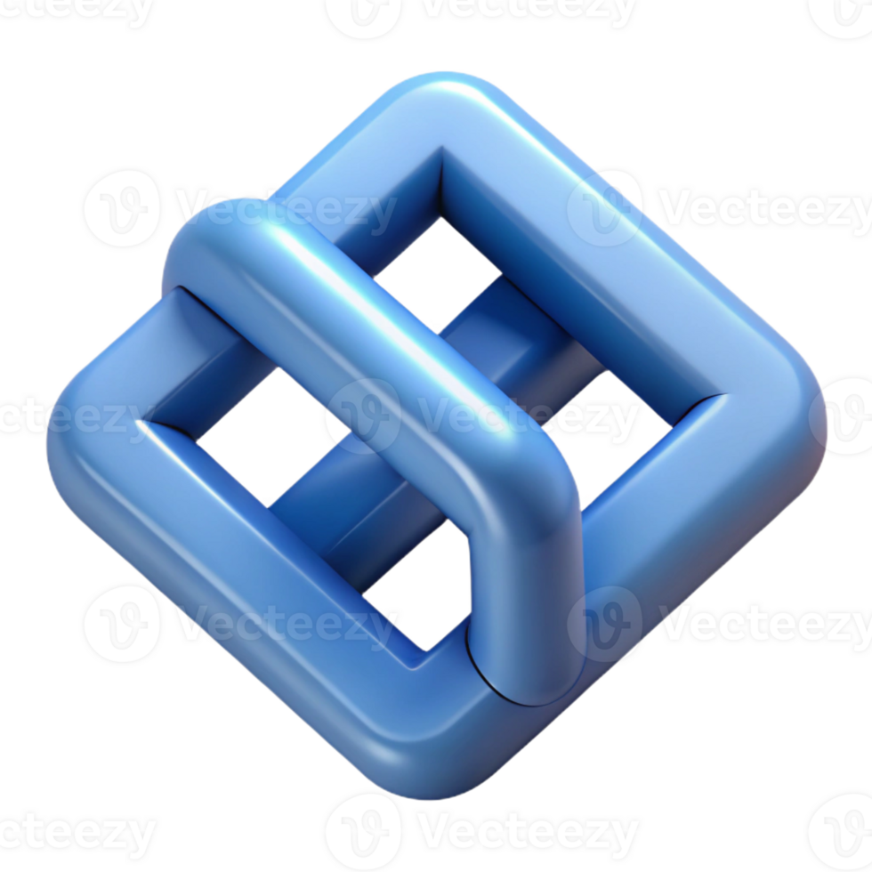 Unforgettable Creative Interlocking Squares Clean Lines Flat Color Crisp Edges With Scalable