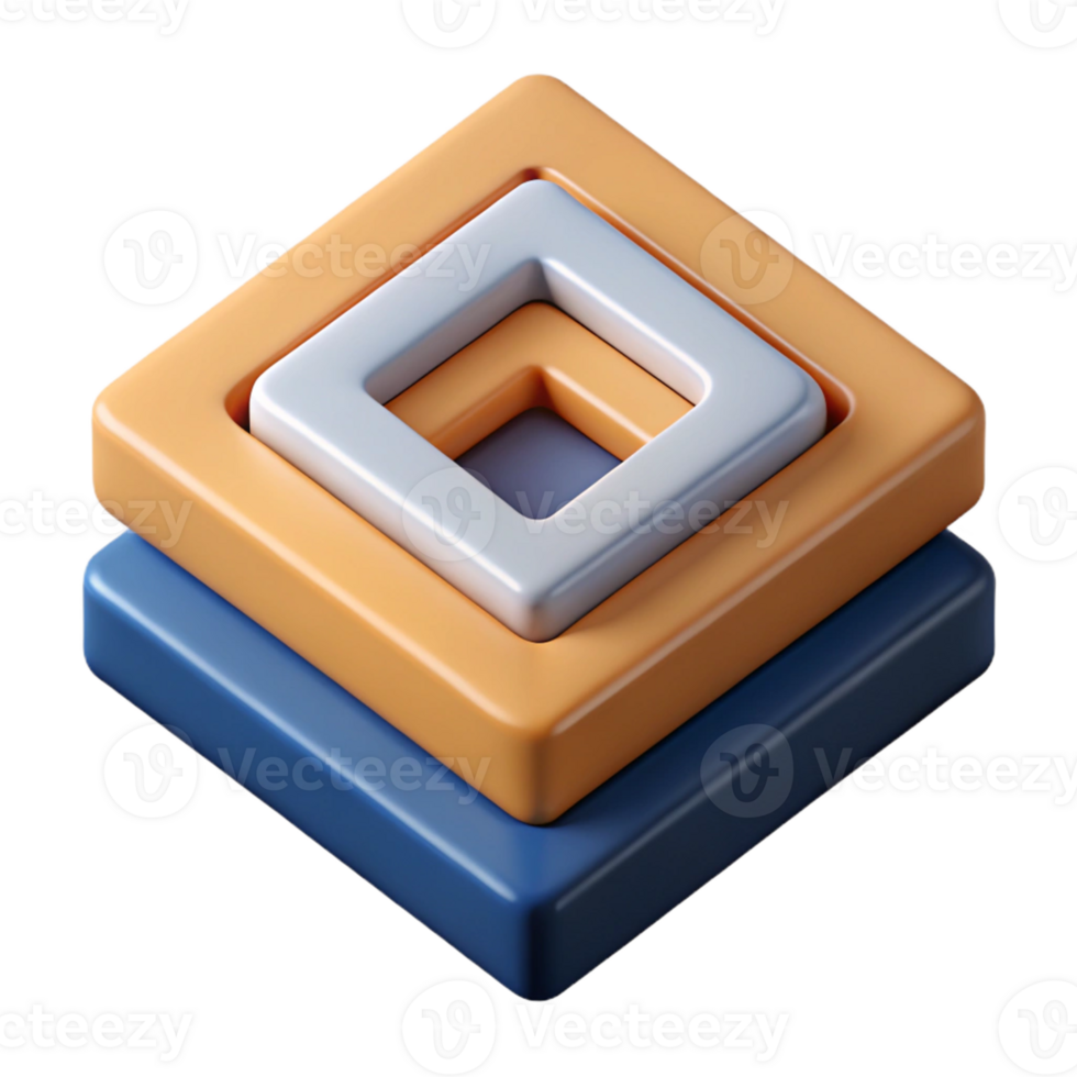 Unparalleled Urban Minimal Geometric Pattern Of Overlapping Squares Clean Lines Flat Color