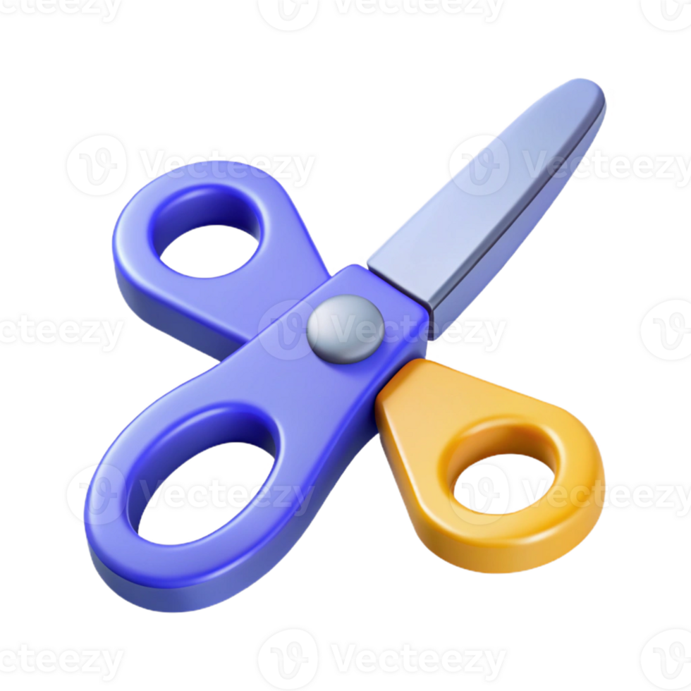 Memorable Victorian Isometric Scissors Open Clean Lines Flat Color With Scalable Design