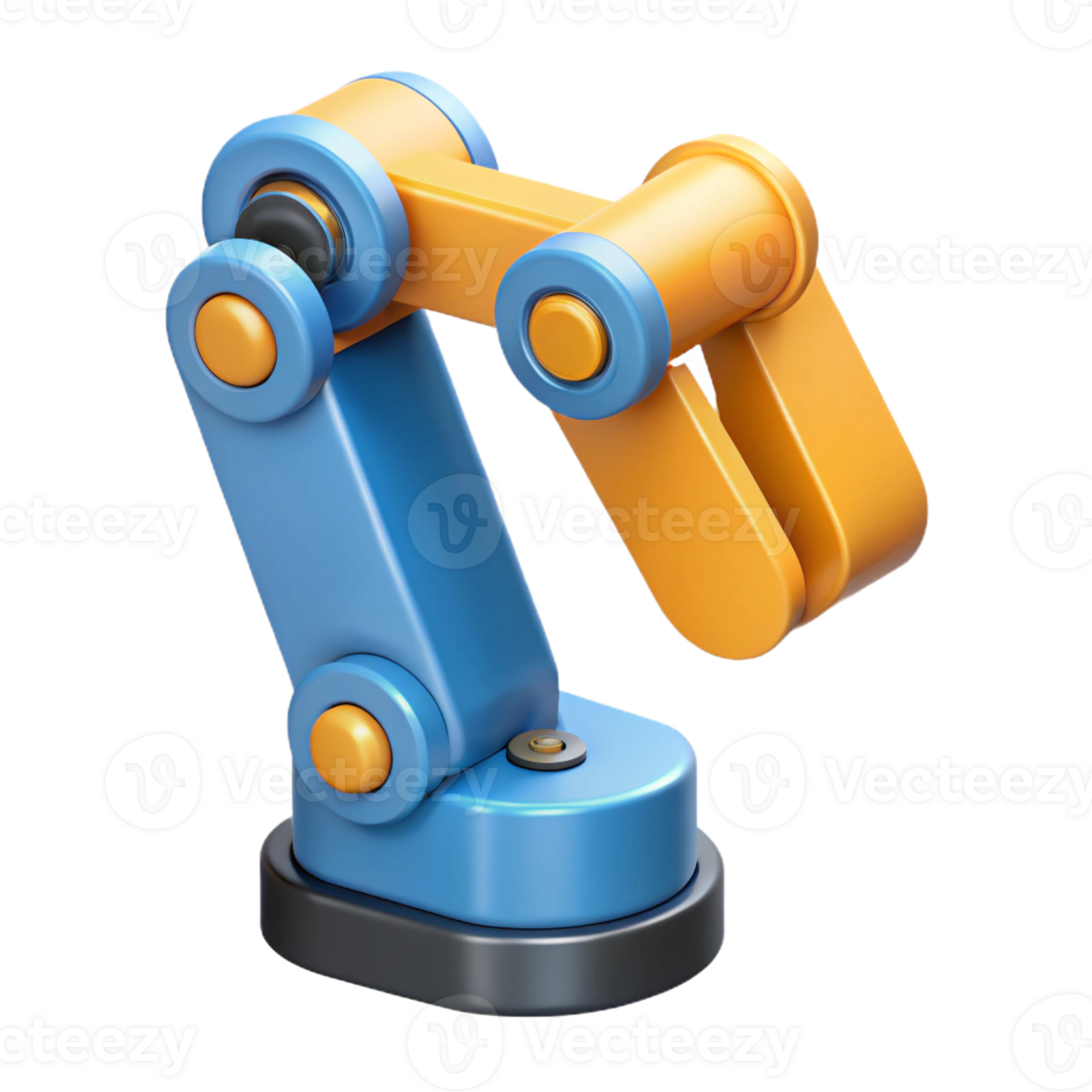 Serene Standout Scalable Diagram Of A Robotic Arm Crisp Edges Flat Color With Scalable Design