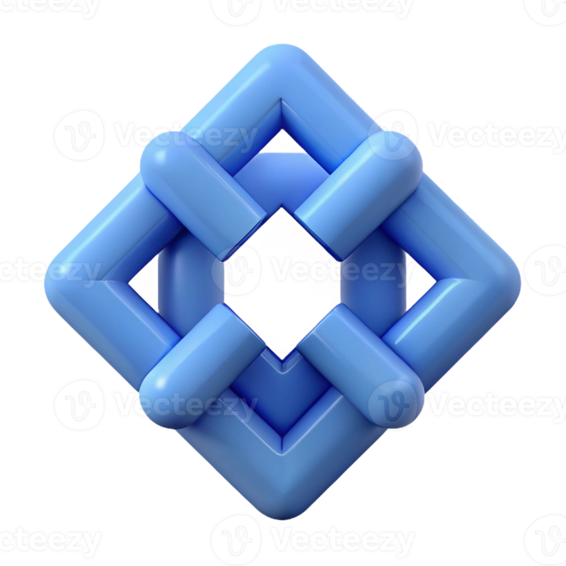 Playful Spectacular Interlocking Geometric Squares Crisp Edges Flat