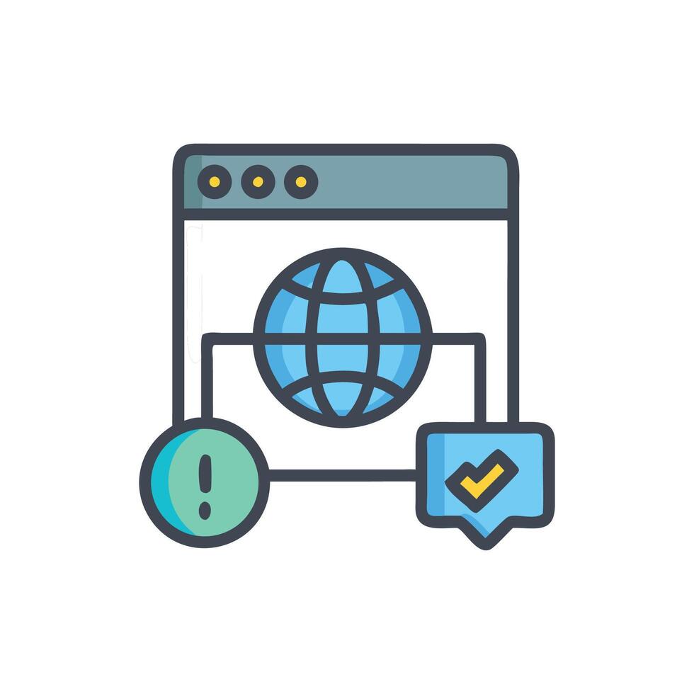 Website issue resolved successfully, network error and success icon 63114550 Vector Art at Vecteezy