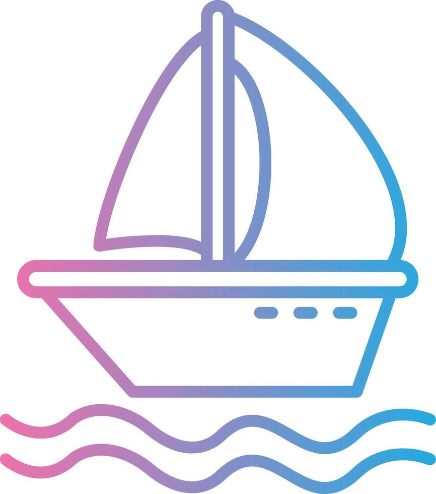 Sailboat Gradient Style Element 63120474 Vector Art At Vecteezy