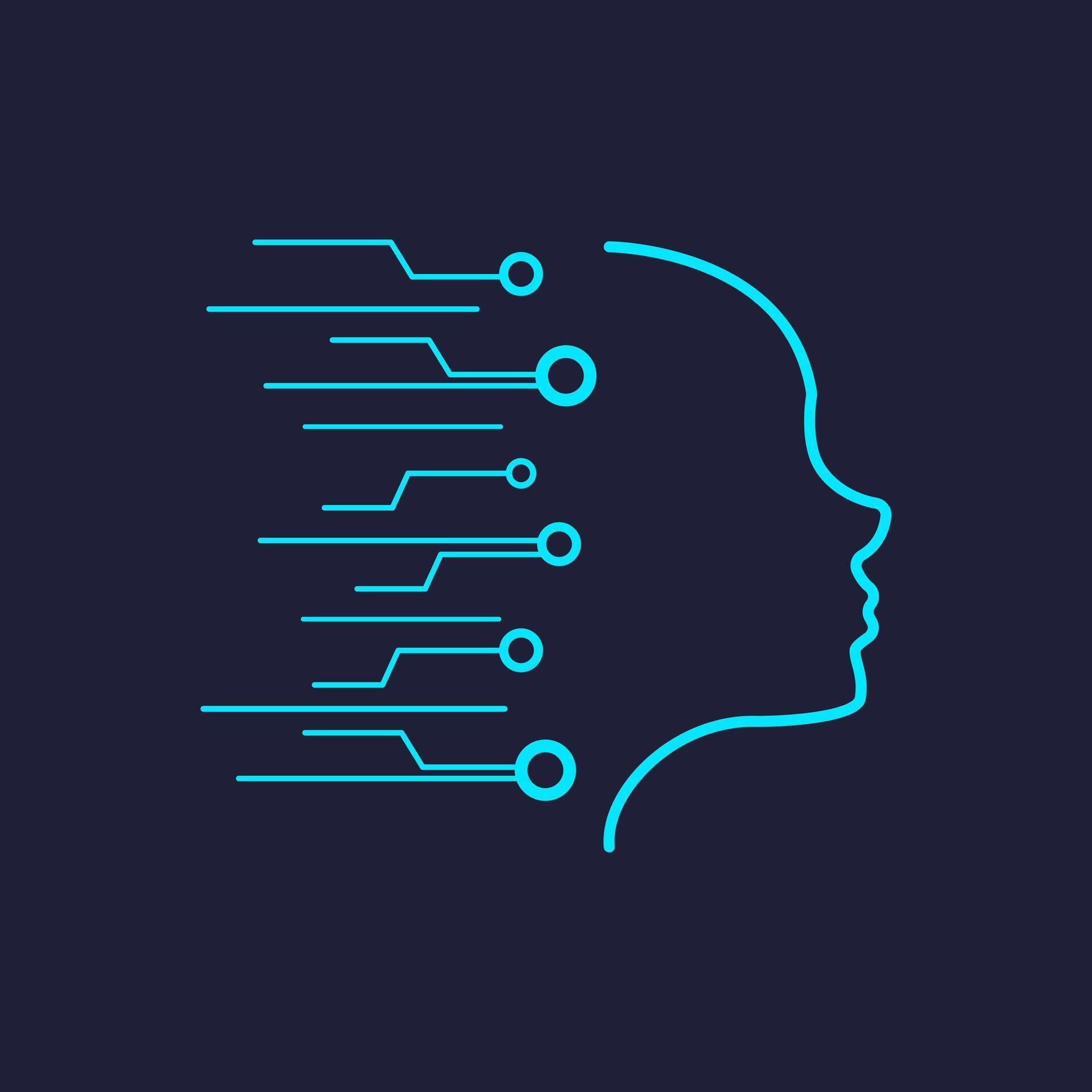 Neural Network With Interconnected Nodes Technology Illustration
