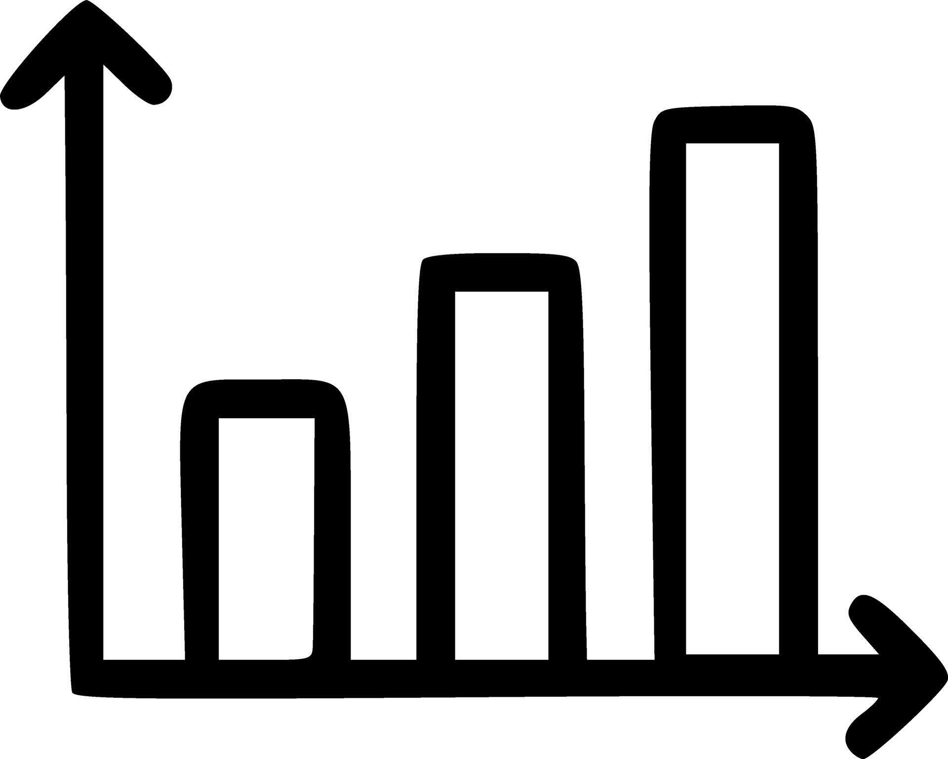 A graph with arrows going up and down 63128799 Vector Art at Vecteezy