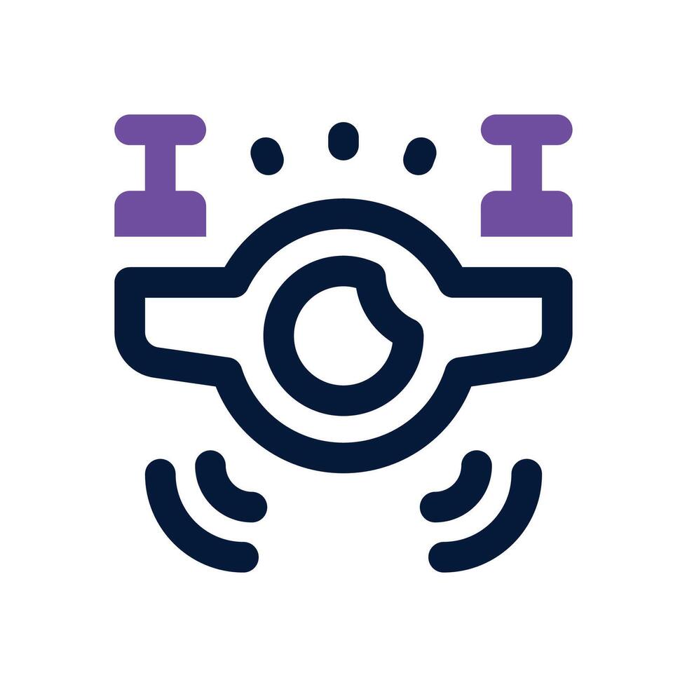 drone dual tone icon. Sleek and modern icon for websites and mobile ...