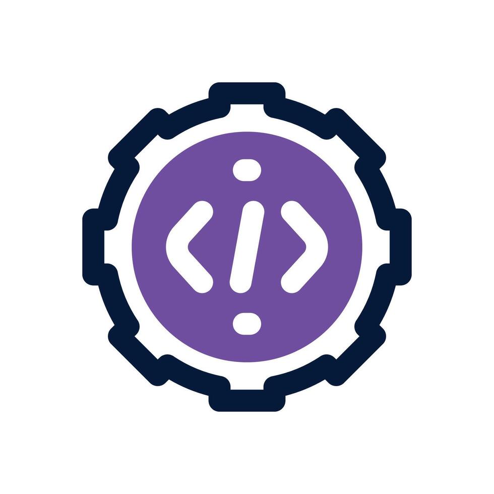 programming service dual tone icon. Sleek and modern icon for websites ...