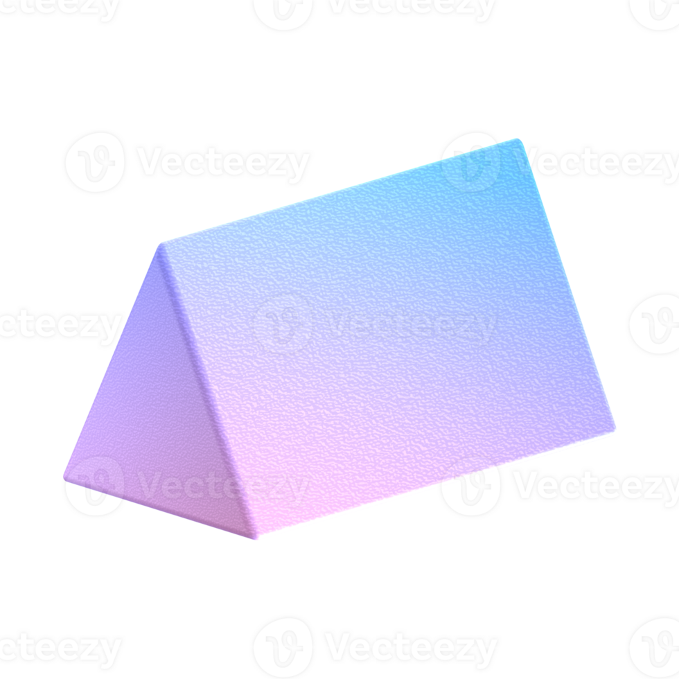 A Triangle Shaped Object With A Blue And Pink Background 63427558 Png