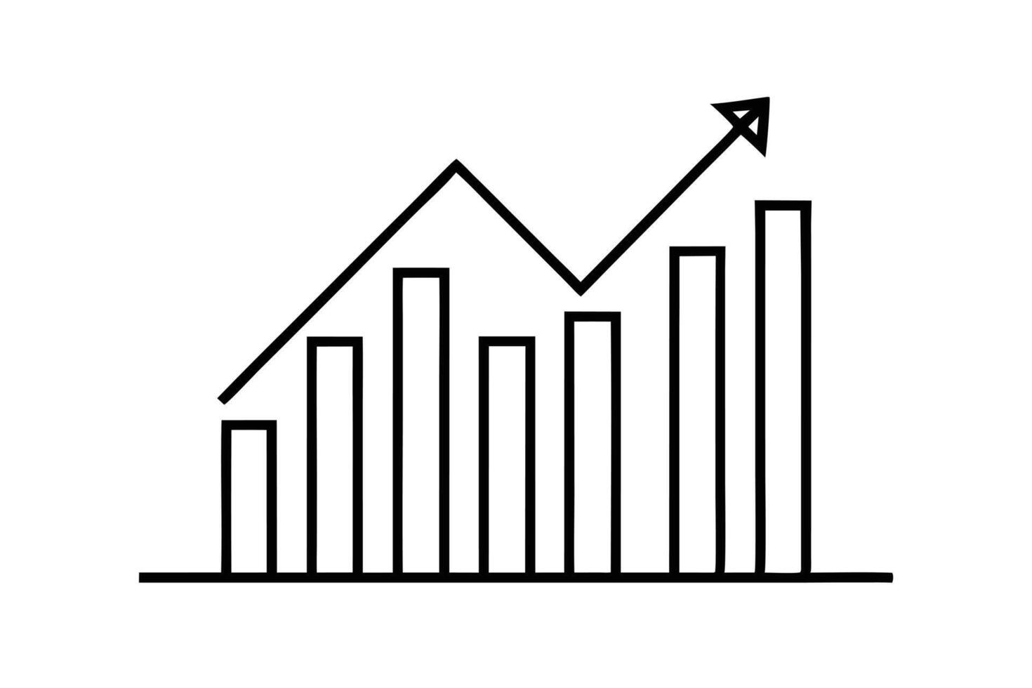 Simple graphic of increasing bar graph signifying growth. 65263793 ...
