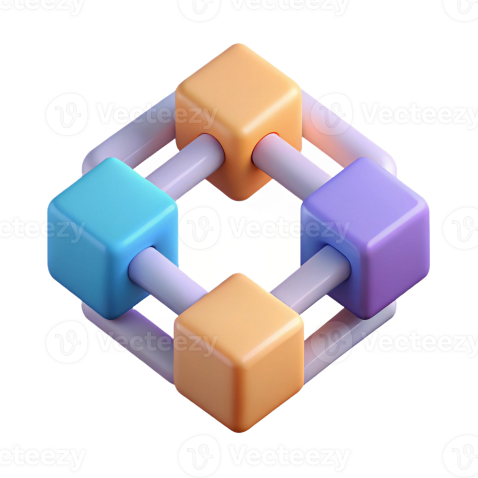 peaceful pristine Abstract composition of four connected squares. Minimal, flat color, crisp ...