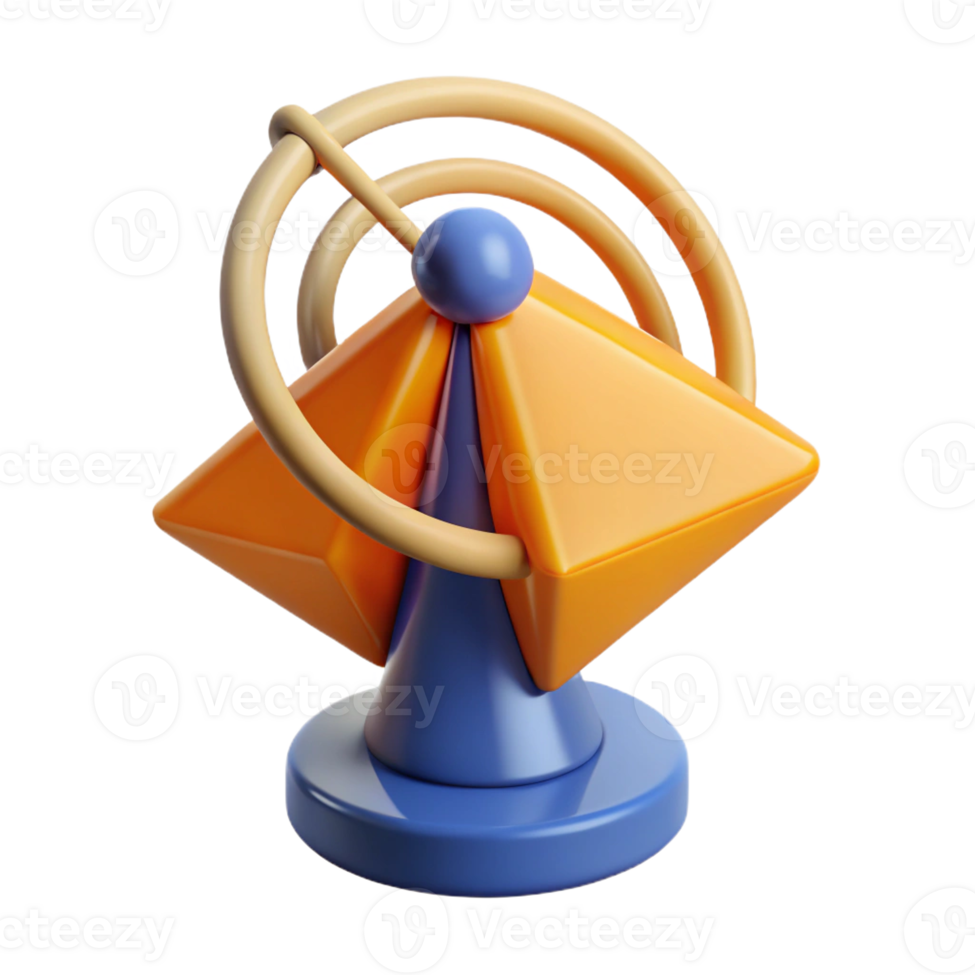 Ethereal Alluring Symmetrical Isometric Cross With Sharp Edges And A Red Color With Scalable