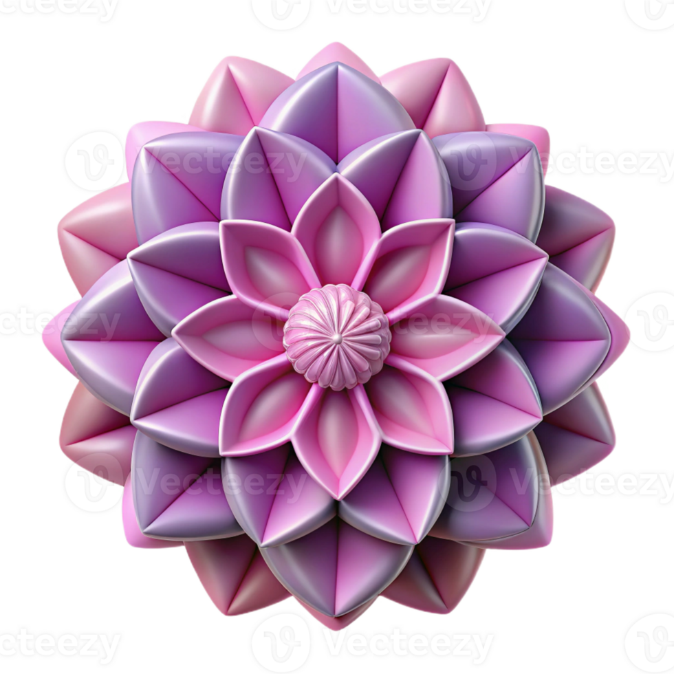 Mesmerizing Quintessential Geometric Floral Pattern Single Weight Stroke With Scalable Design