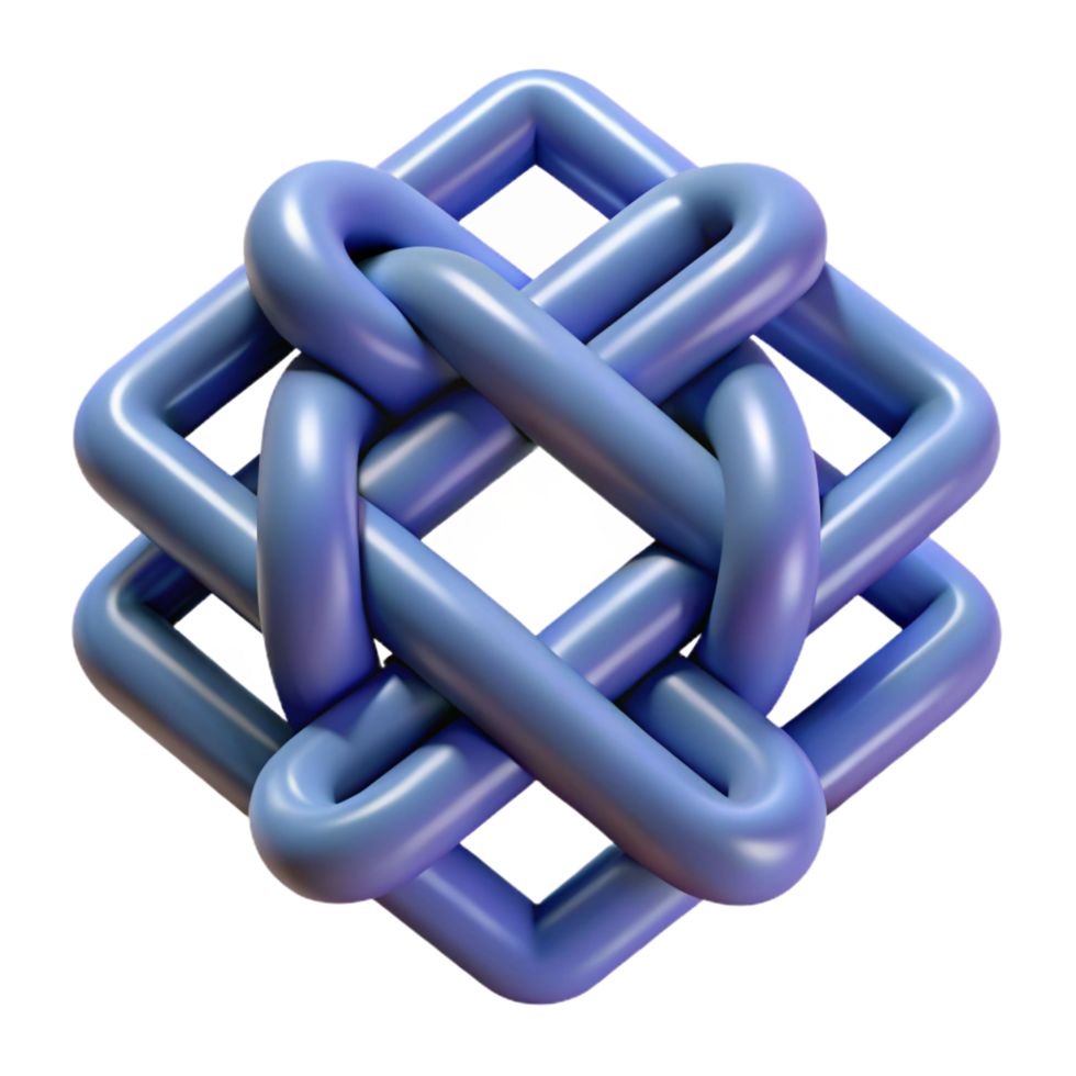 Memorable Retro Geometric Pattern Of Interlocking Squares Crisp Edges With Scalable Design