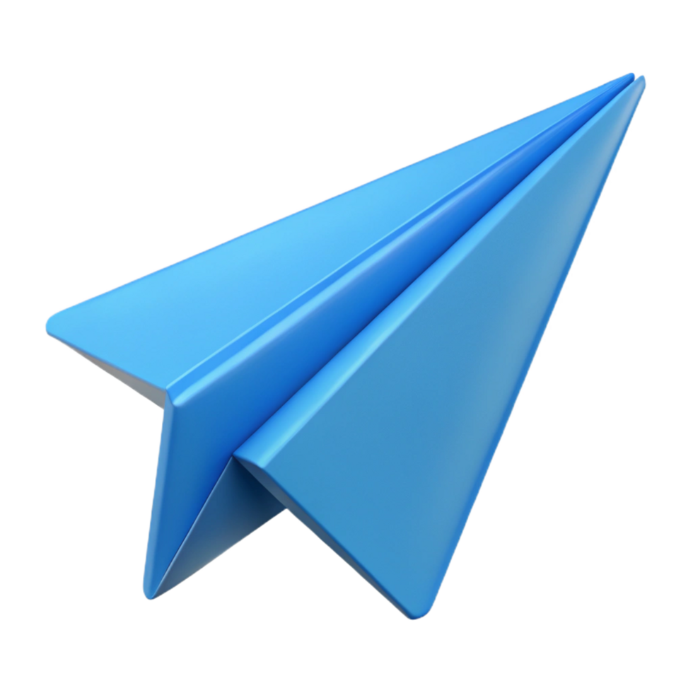 Immaculate Organic Clean Lines Depicting A Paper Airplane Flat Color With Scalable Design