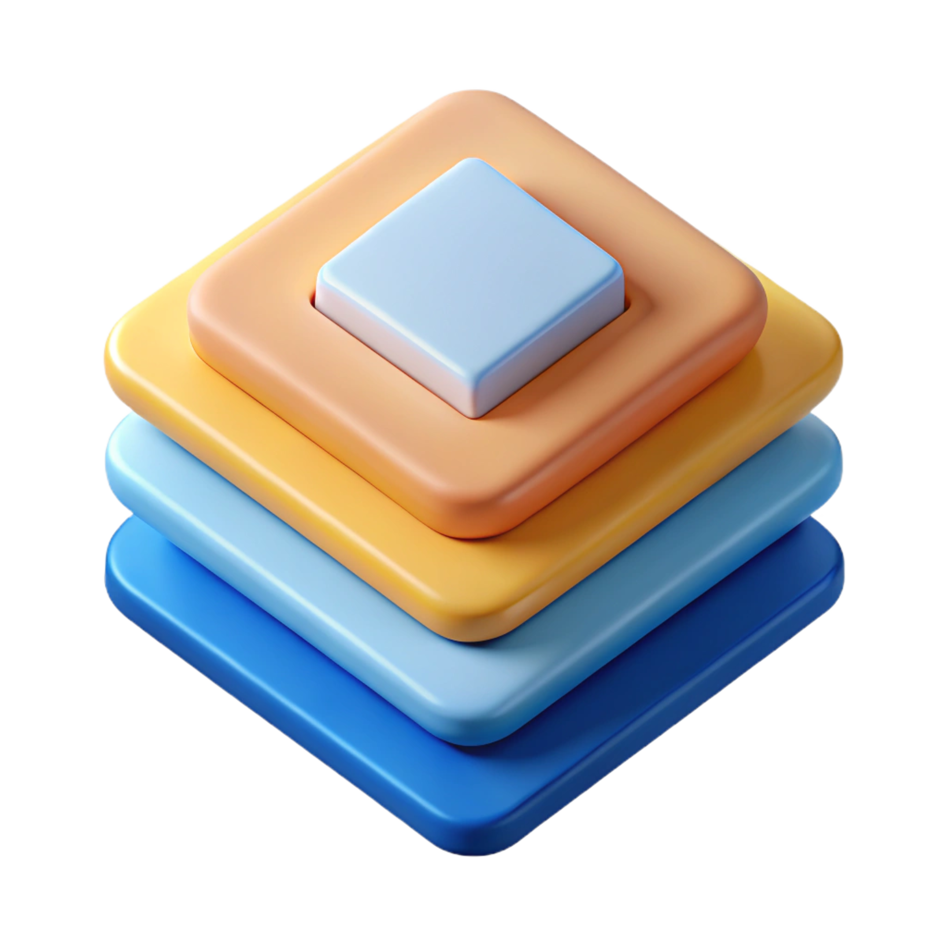 Intense Sumptuous Overlapping Squares Clean Lines Flat Color Minimal Design With Scalable