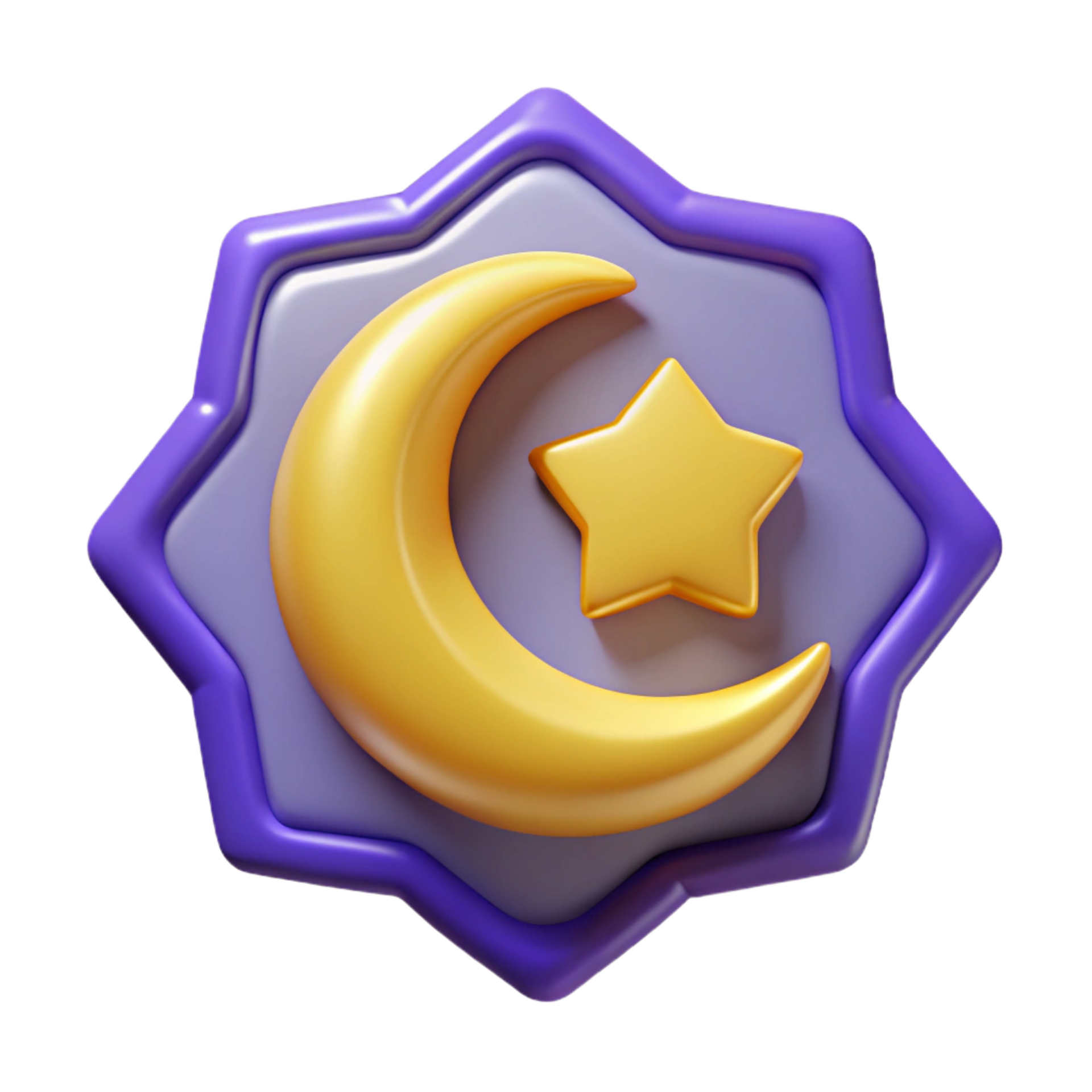 Alluring Remarkable Crescent Moon Badge With A Symmetrical Double Curve Flat Color Crisp Edges