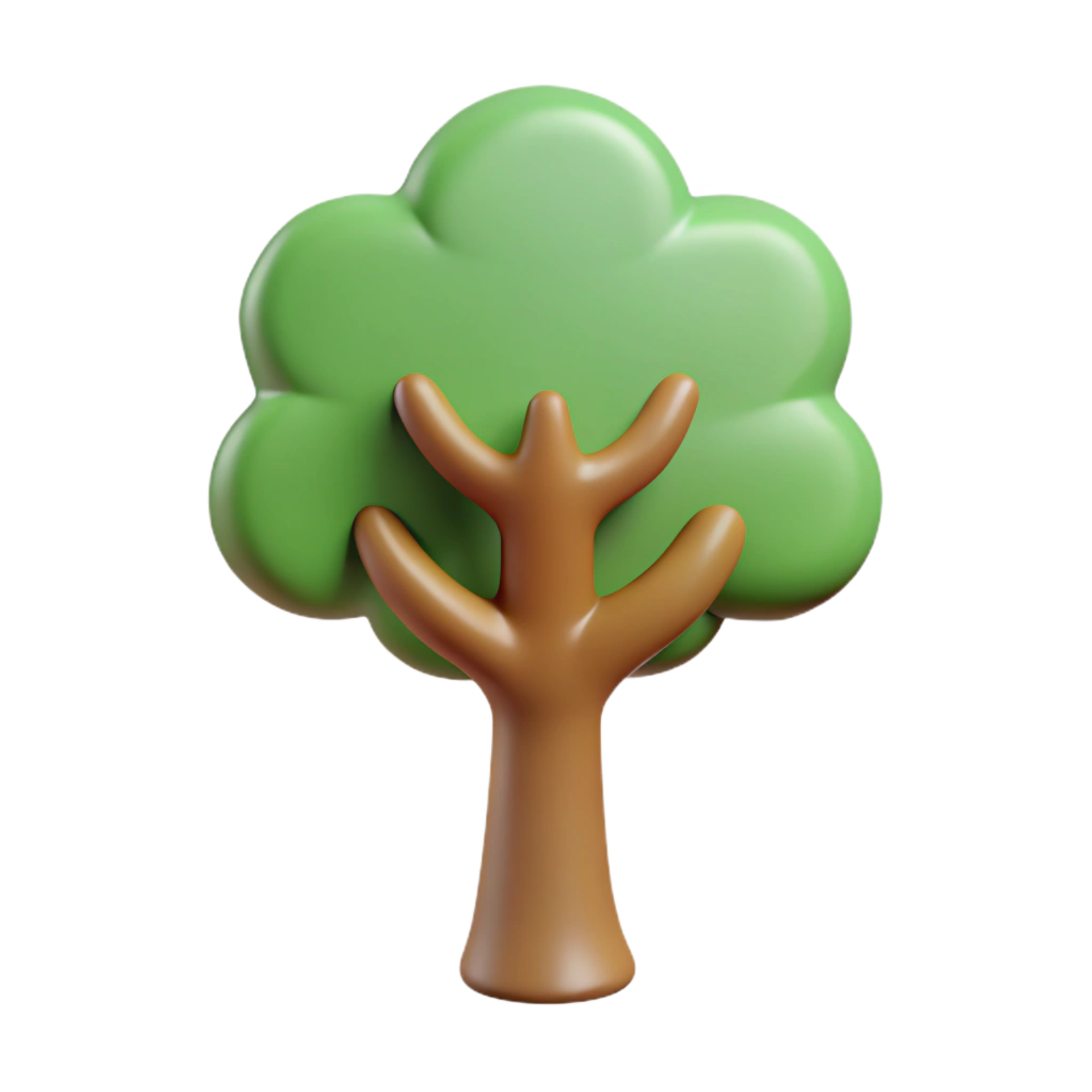 Pristine Classic Single Weight Stroke Outline Of A Tree Crisp Edges Flat Color Minimal With
