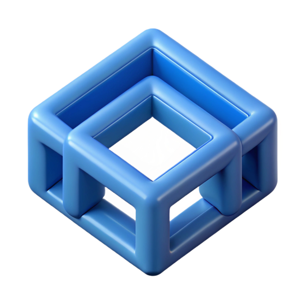 Gorgeous Signature Three Intersecting Squares Clean Lines Minimal With Scalable Design