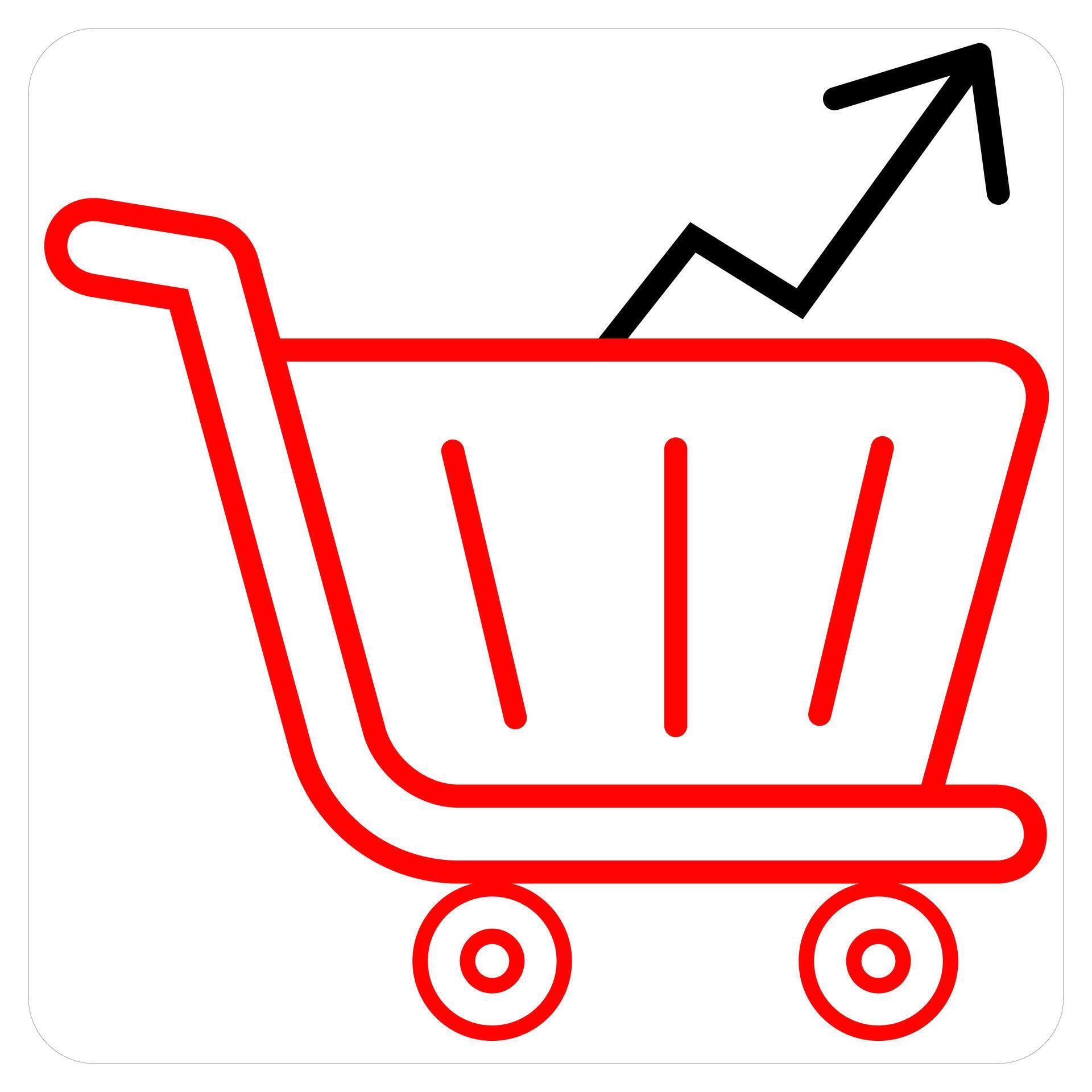 Ecommerce Concept In Red Line Color 65286702 Vector Art At Vecteezy