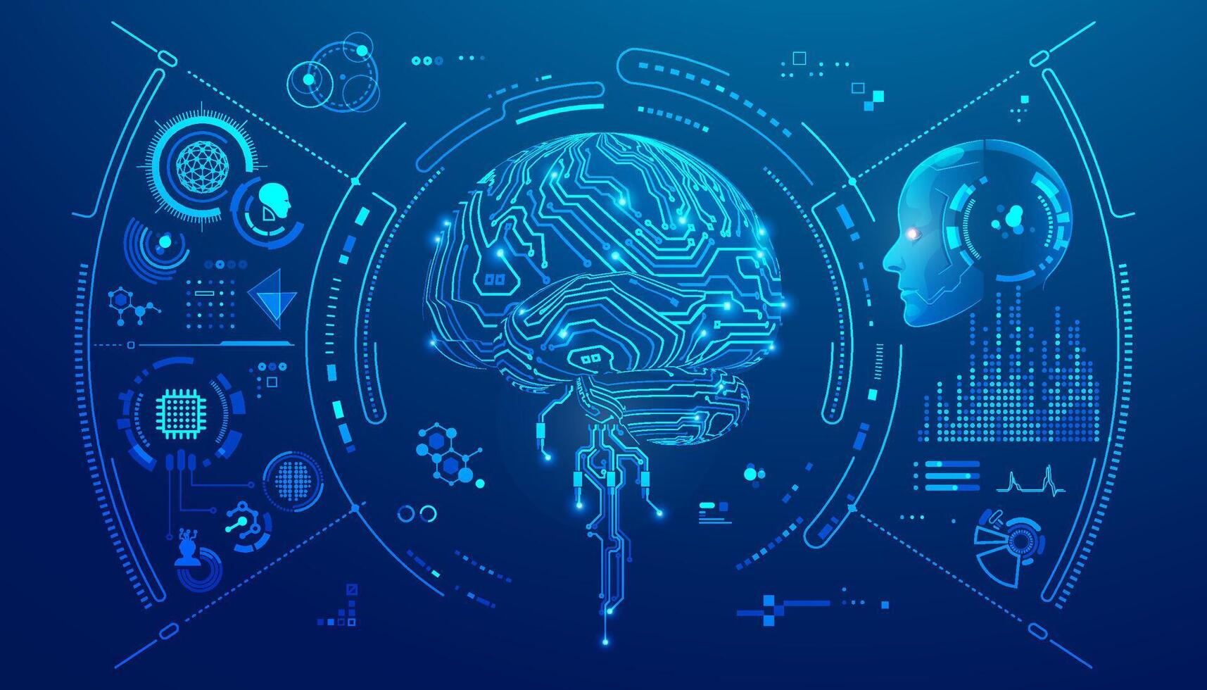 Concept Of Robotics In Neurosurgery Or Machine Learning Graphic Of Ai