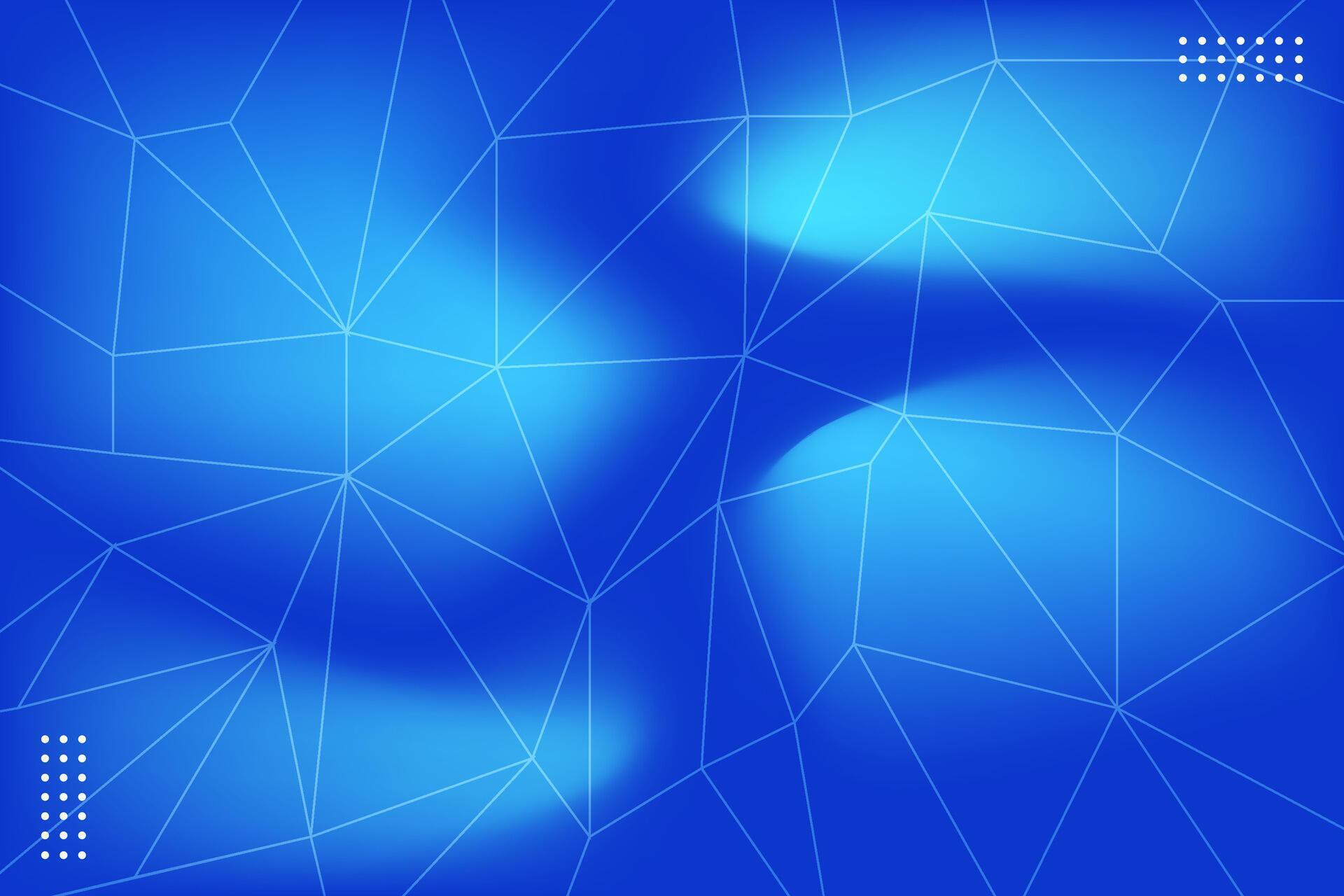 Abstract Technology Blue Geometric Triangular Background With Gradient