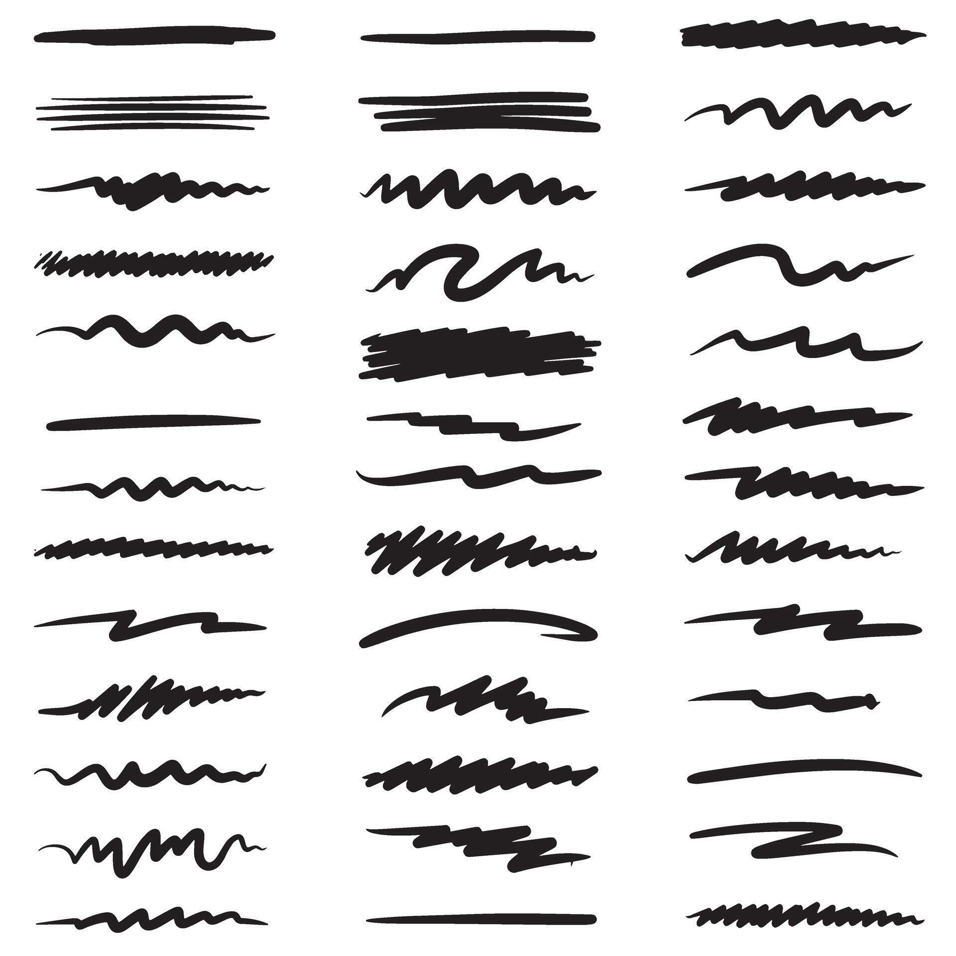 Swirl and curl decorative underline silhouette bundle for scroll design ...