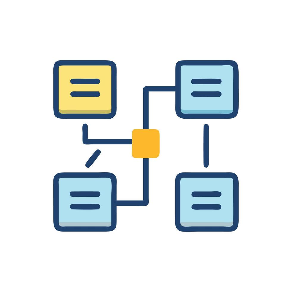 Flowchart Icon Networking, Workflow, Algorithm, System, Process Design 65317322 Vector Art at ...