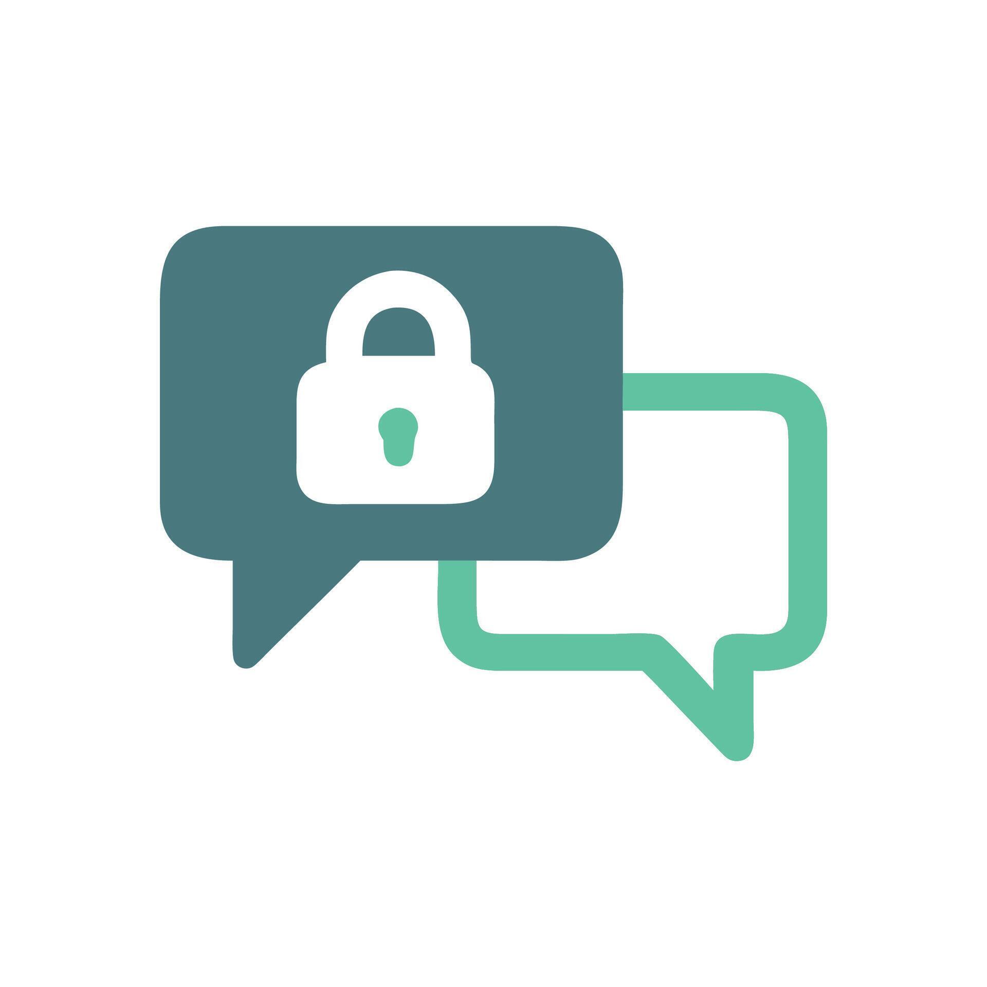 Secure messaging, confidential chat, privacy, and encryption concept 65318351 Vector Art at Vecteezy