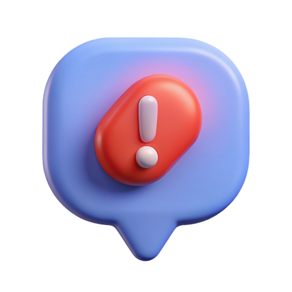 Inspired Coastal Speech Bubble With An Exclamation Mark Single Weight Stroke Clean Lines Flat