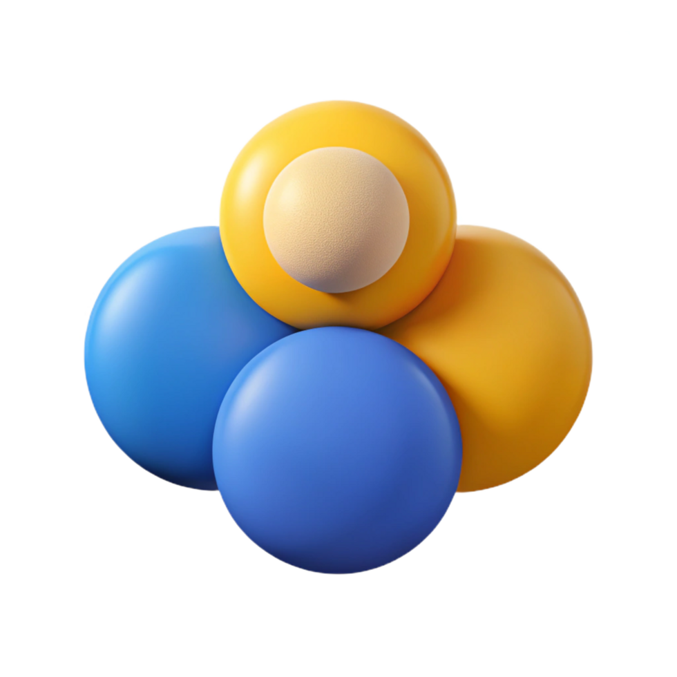 Breathtaking Celebrated Abstract Character Made Of Three Circles Minimal Flat Color Clean