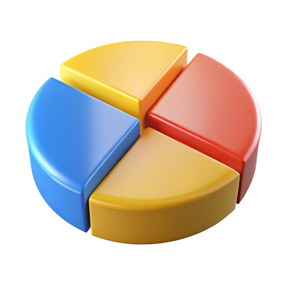 Distinctive Urban Pie Chart With Segment Labels Crisp Edges Minimal Design Flat Color With
