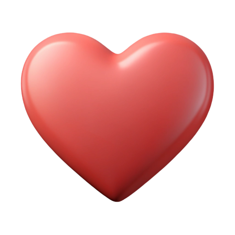 Sumptuous Signature Heart Shape Clean Lines Flat Color Symmetrical Design With Scalable