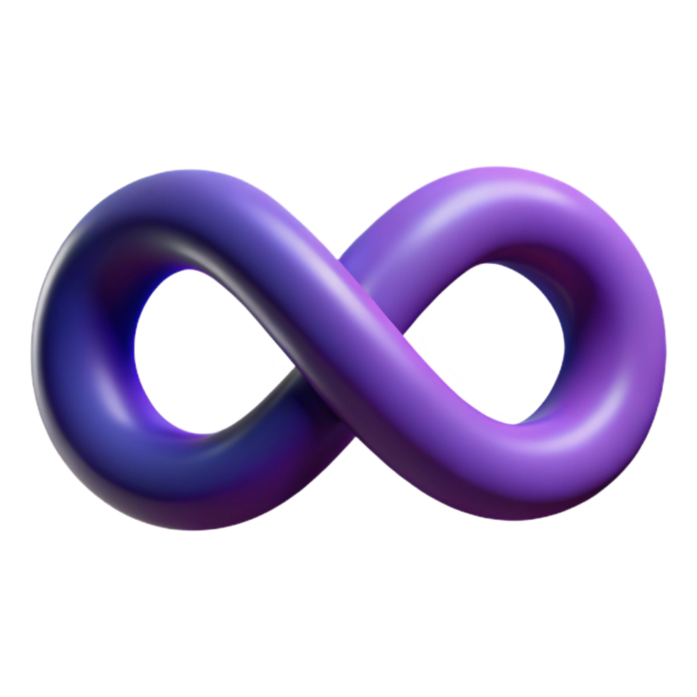 Exceptional Modern Abstract Infinity Symbol With Sharp Edges Flat Color Minimal With Scalable