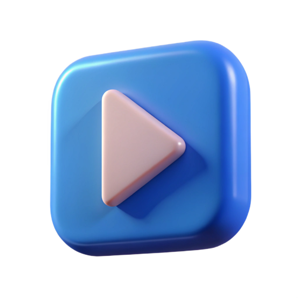 Captivating Whimsical Abstract Play Button Pictogram Geometric Crisp Edges Minimal Design