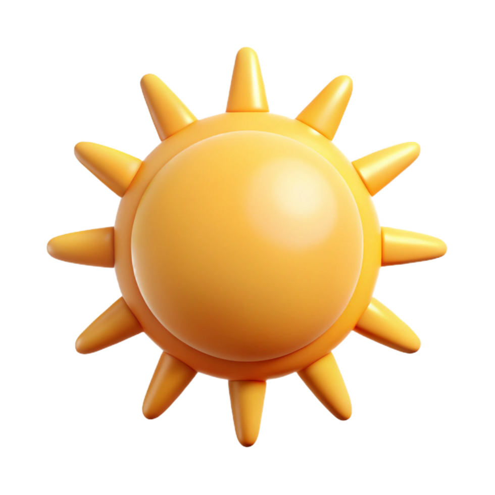 Dramatic Traditional Sun Pictogram Crisp Edges Minimal Flat Color With Scalable Design Fine