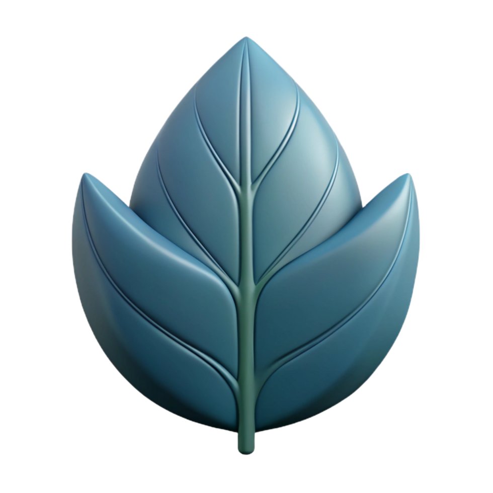 Sought After Futuristic Symmetrical Leaf Silhouette Crisp Edges Scalable Flat Color With