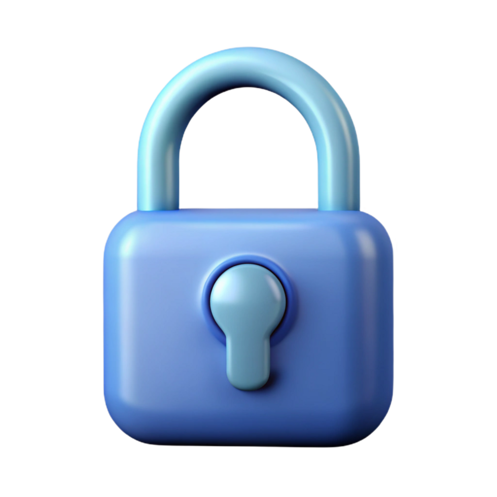 Striking Gothic Single Weight Stroke Outline Of A Lock Crisp Edges Flat Color With Scalable