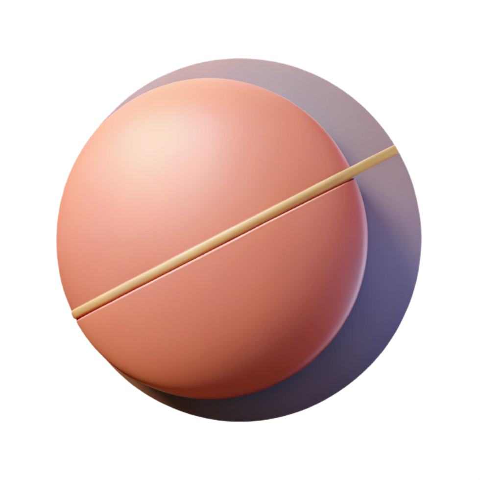 Spectacular Memorable Abstract Circle With A Line Through It Flat Color Symmetrical Clean