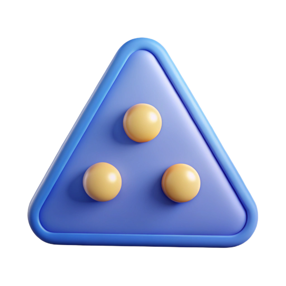extraordinary modern Triangular badge with three dots. Minimal, flat color, with Scalable Design ...